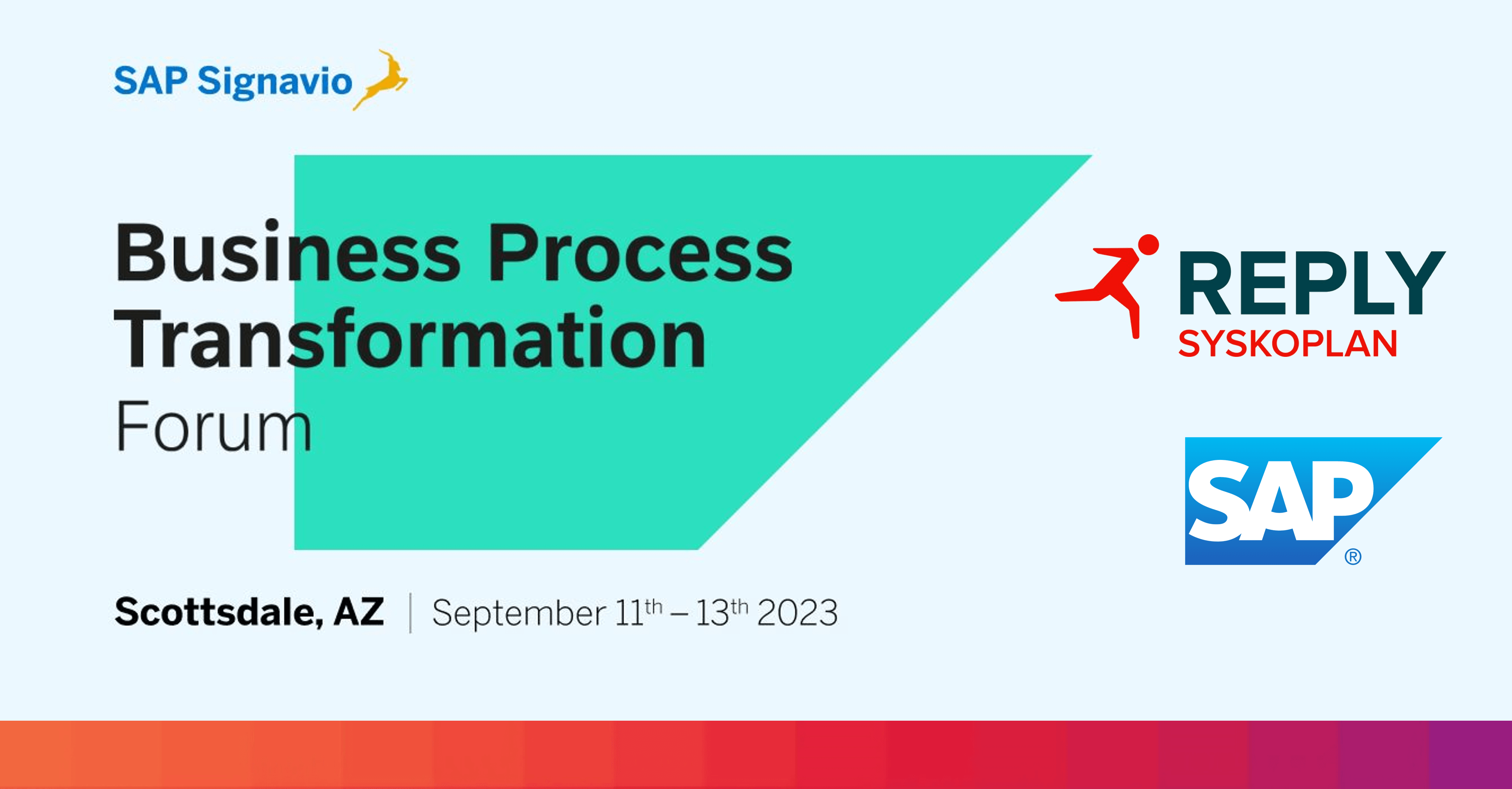 SAP Business Transformation Forum | Syskoplan Reply